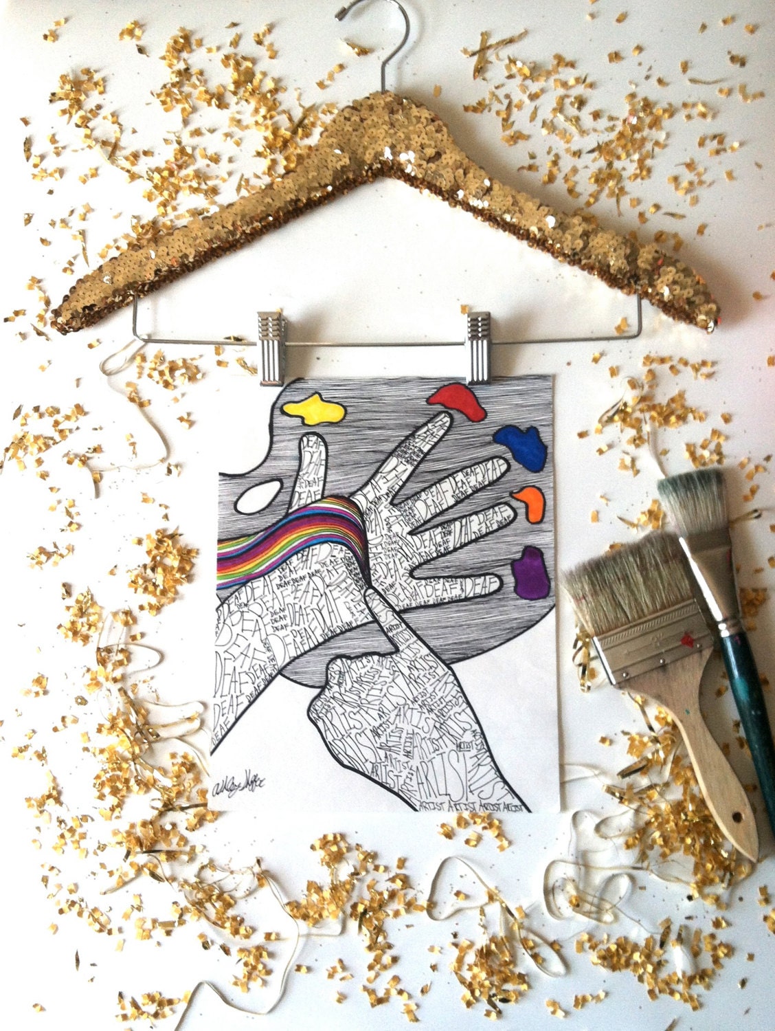 Deaf Art Print Deaf Artist