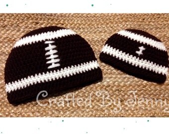 Items similar to Customized Football Beanie on Etsy