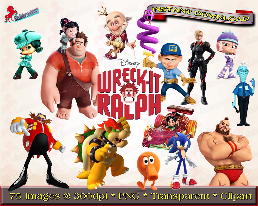 75 Disney Wreck It Ralph Character PNG Images by RedHorse0088