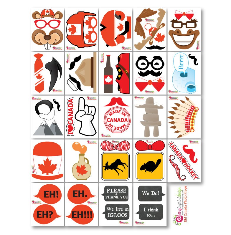 46 Hilarious Canada Canada Day Photo Booth Props Great for