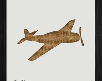 Airplane stencil | Etsy