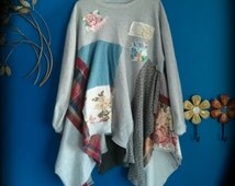 Popular items for patchwork tunic on Etsy