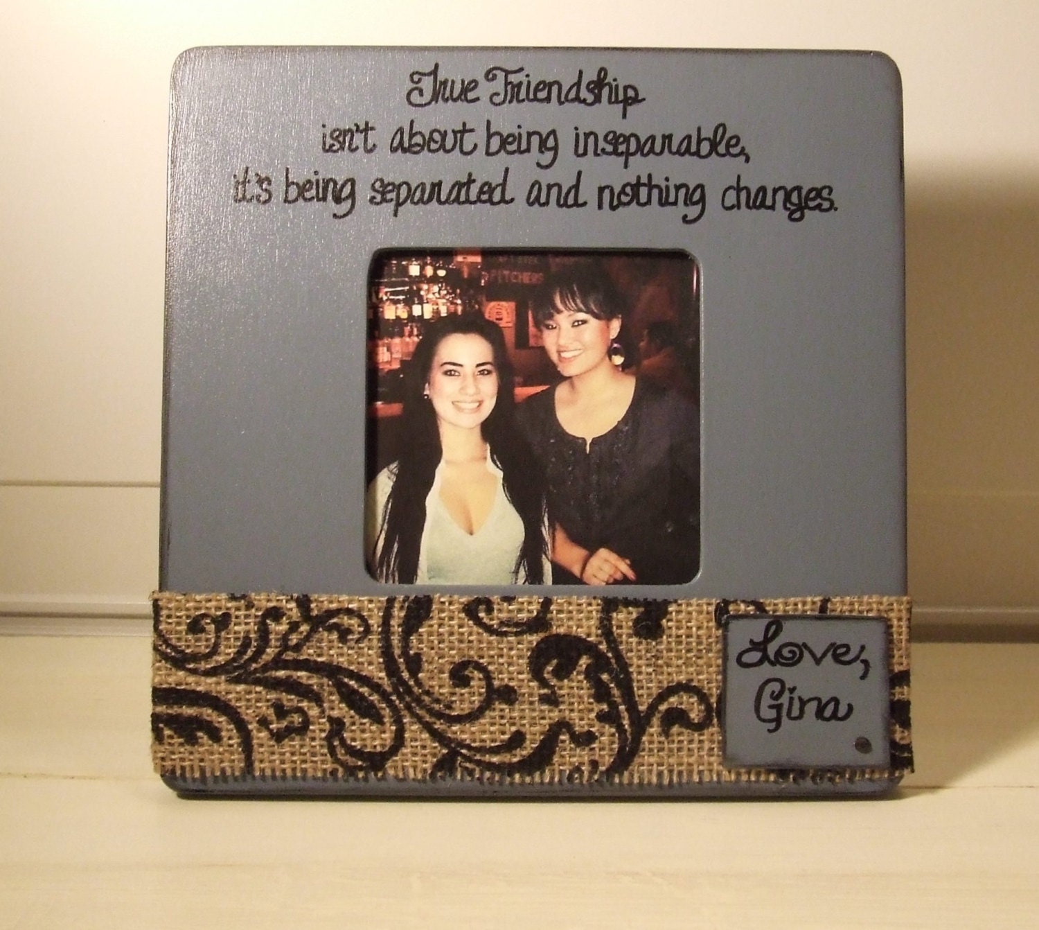 Picture Frame Friendship Quotes Personalized Frame Best Friend Gift