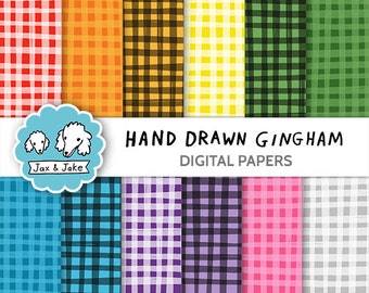 Construction Paper Digital Papers / Backgrounds for Personal