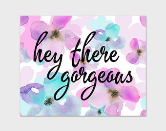 Popular items for hey gorgeous on Etsy