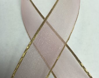 Gold edge ribbon | Etsy