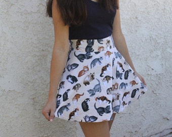 Popular items for cat skirt on Etsy