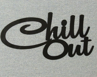 Chill word art | Etsy