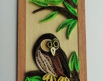 Quilling owl | Etsy
