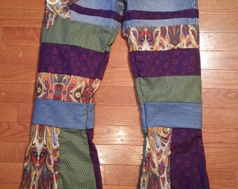 Popular items for patchwork pants on Etsy