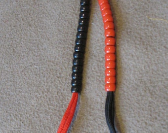 Birdie Beads for Disc Golf or Ball Golf-- Red and Black