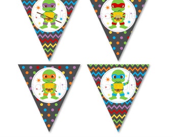 Popular items for ninja turtle banner on Etsy
