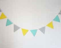 Popular items for teal yellow gray on Etsy