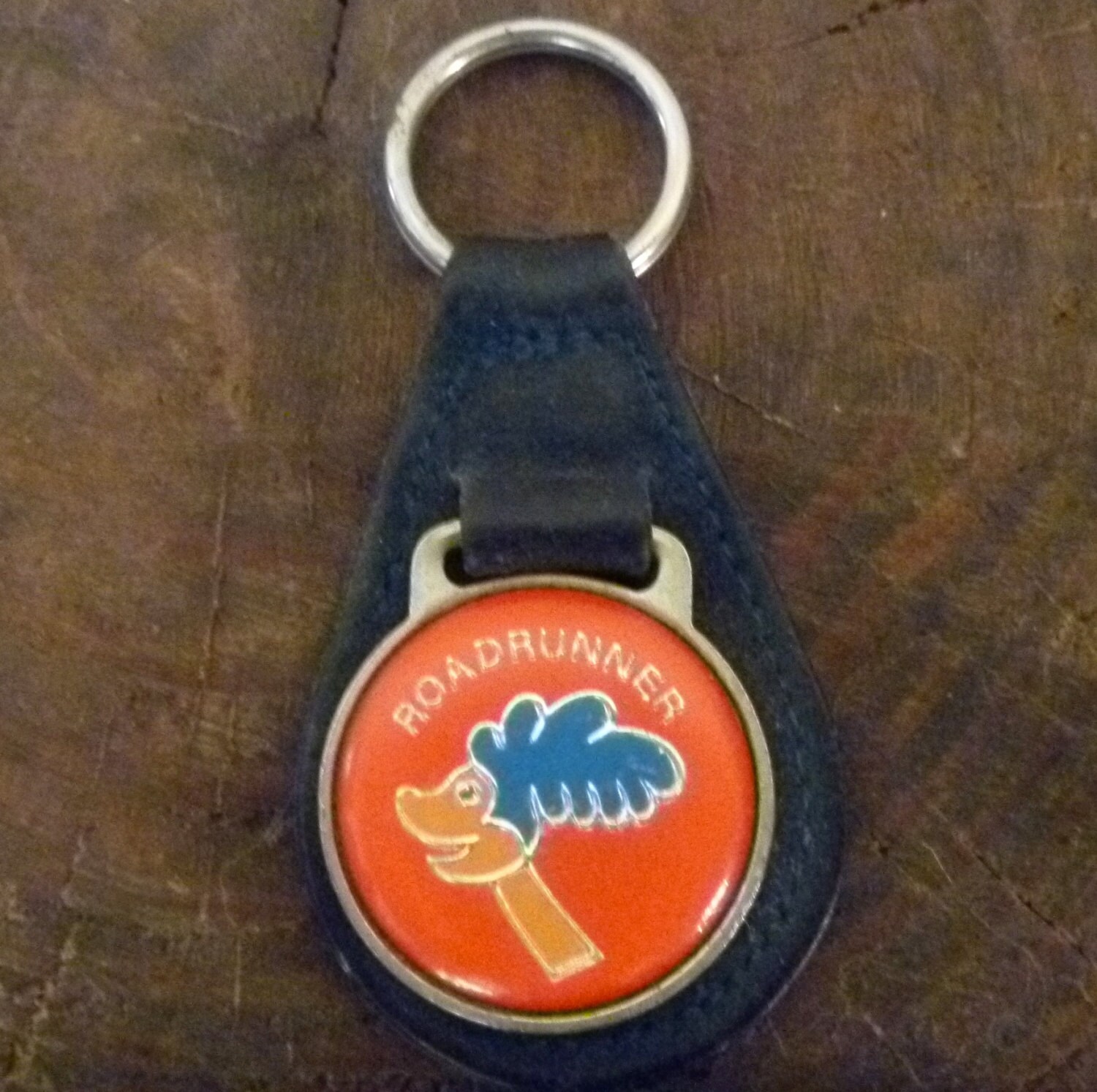 Authentic 60’s Mopar “Roadrunner” Suede Leather Keychain, Purchased ...