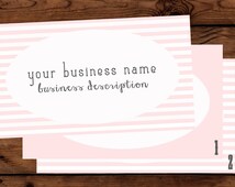 Popular items for pink business cards on Etsy
