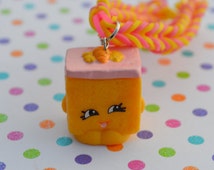 Shopkins Carrot Cake Bracelet / Rainbow Loom Bracelet