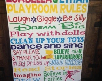 Playroom sign | Etsy