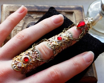 Full finger ring | Etsy