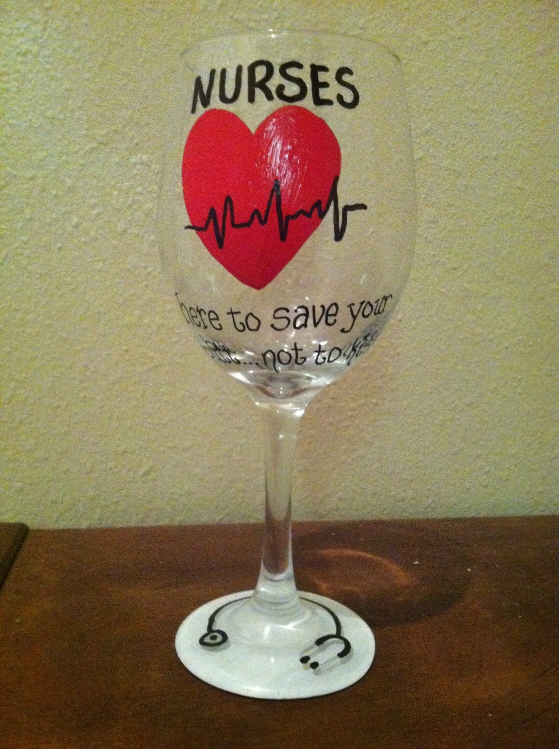 Nurse Wine Glass Nursing Graduation T By Debdebscrafts
