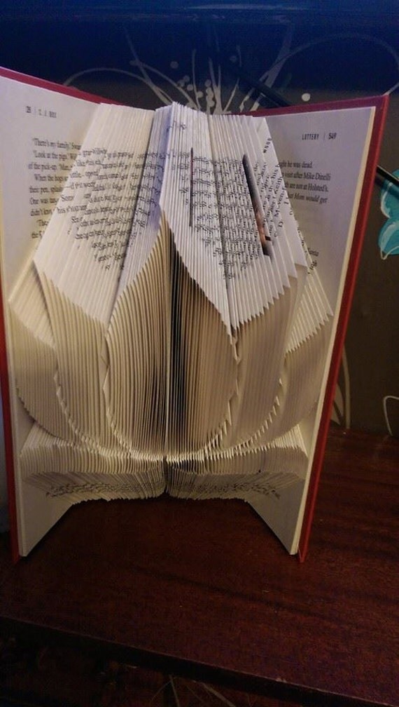 Book Folding Lotus Pattern & Instructions