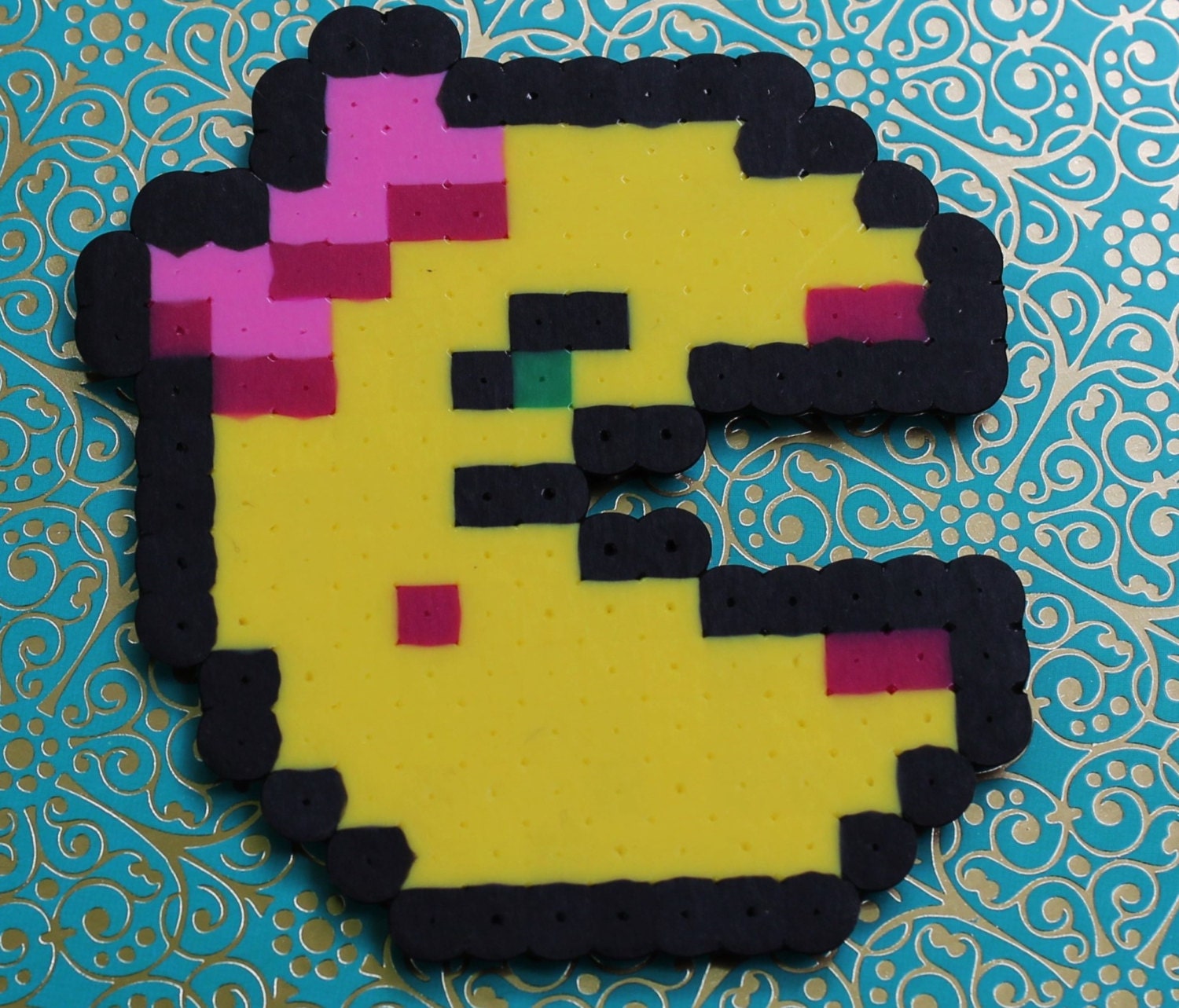 Ms. Pac Man Sprite Pixel Art 8-bit Art Nerd Wall by GetYoGeekOn
