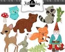 Popular items for woodland clip art on Etsy