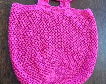 Hand knit purse | Etsy