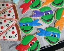 Unique ninja turtle cookies related items | Etsy