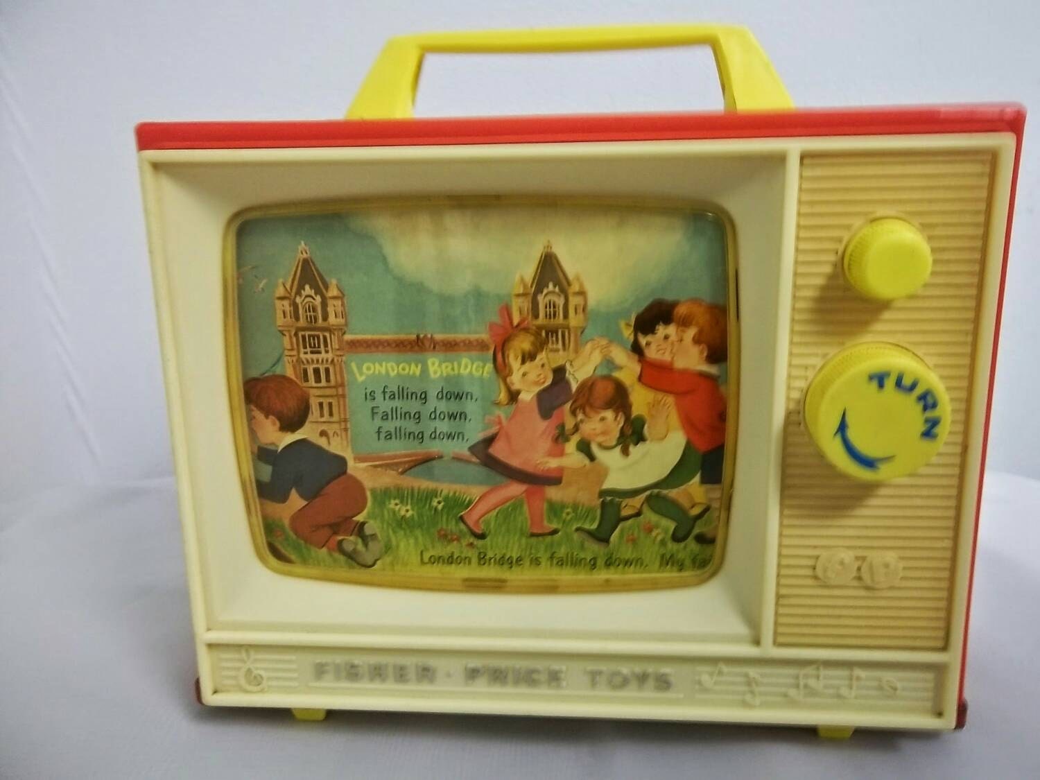 Fisher Price Two Tune TV Vintage Musical Moving Television – Haute Juice