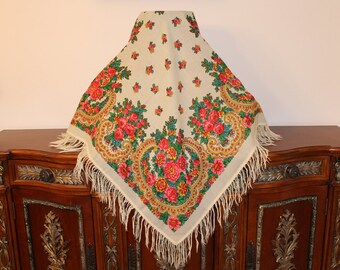 Babushka scarf | Etsy