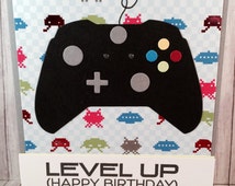 Unique game controller card related items | Etsy