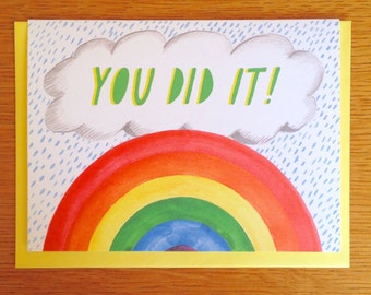 Rainbow graduation | Etsy