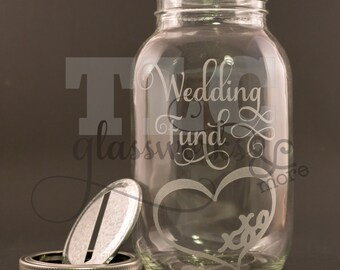 Wedding fund jar | Etsy