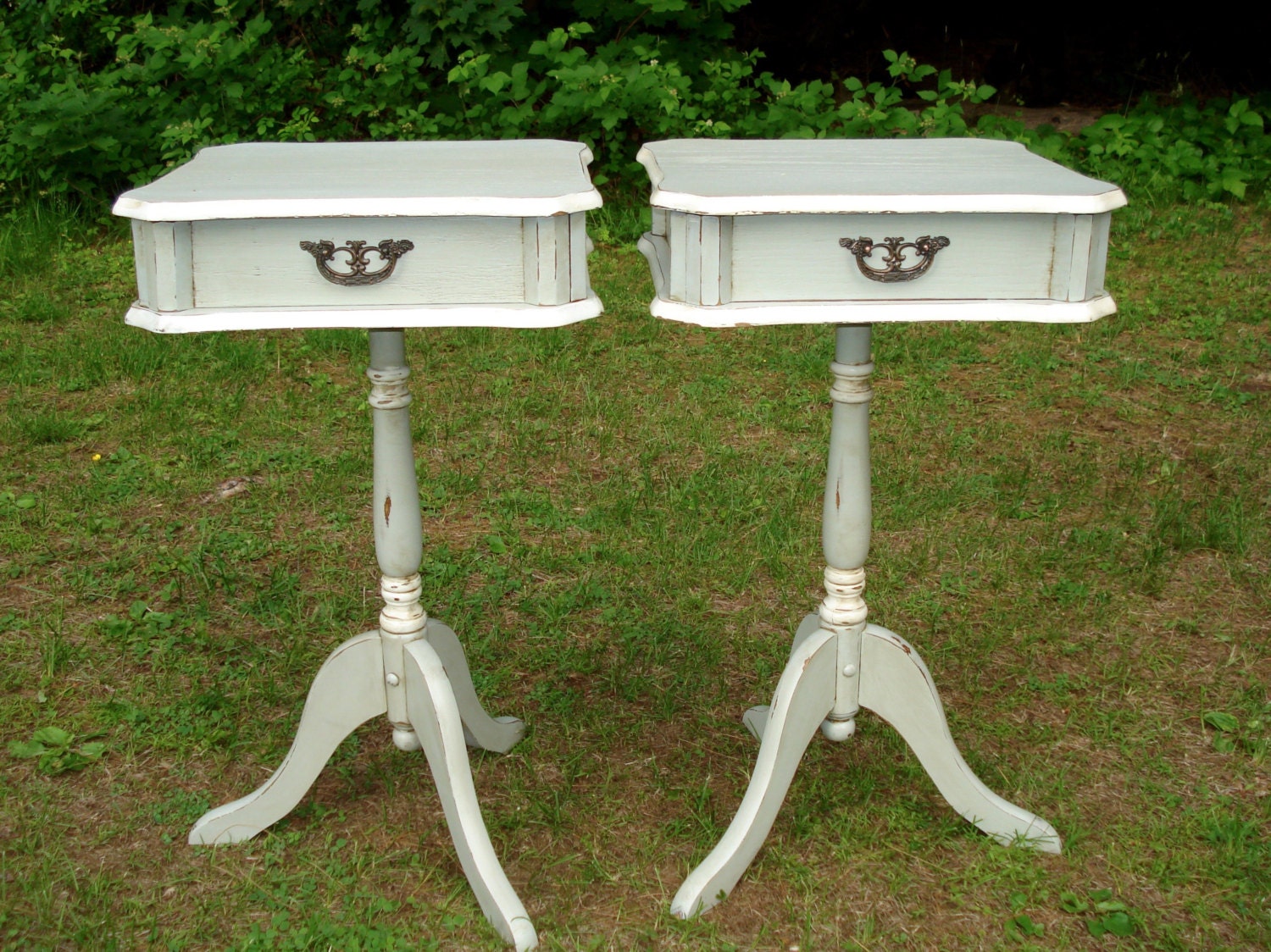 Charming, French Blue Side Tables or Night Stands – Haute Juice