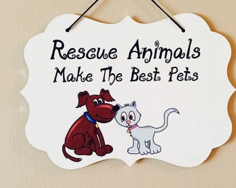 Animal rescue sign | Etsy