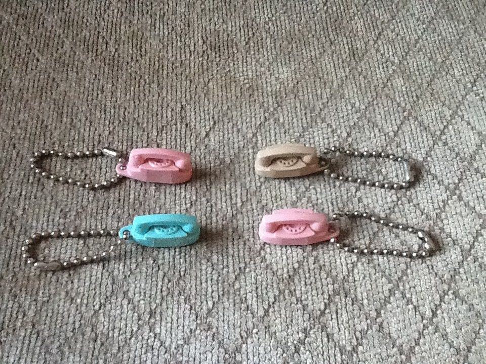 Four 1960’s Vintage Princess Phones Charms – Haute Juice