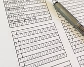 Handwritten and hand drawn minimalist planner by DecadeThirty