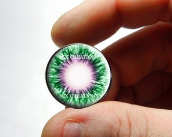 Glass Eyes Red Evil Dragon Glass Eyes Handmade by Nixcreations