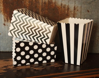 Stripe popcorn boxes | Etsy