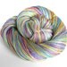 Hand Dyed Bamboo Yarn Pastel Rainbow