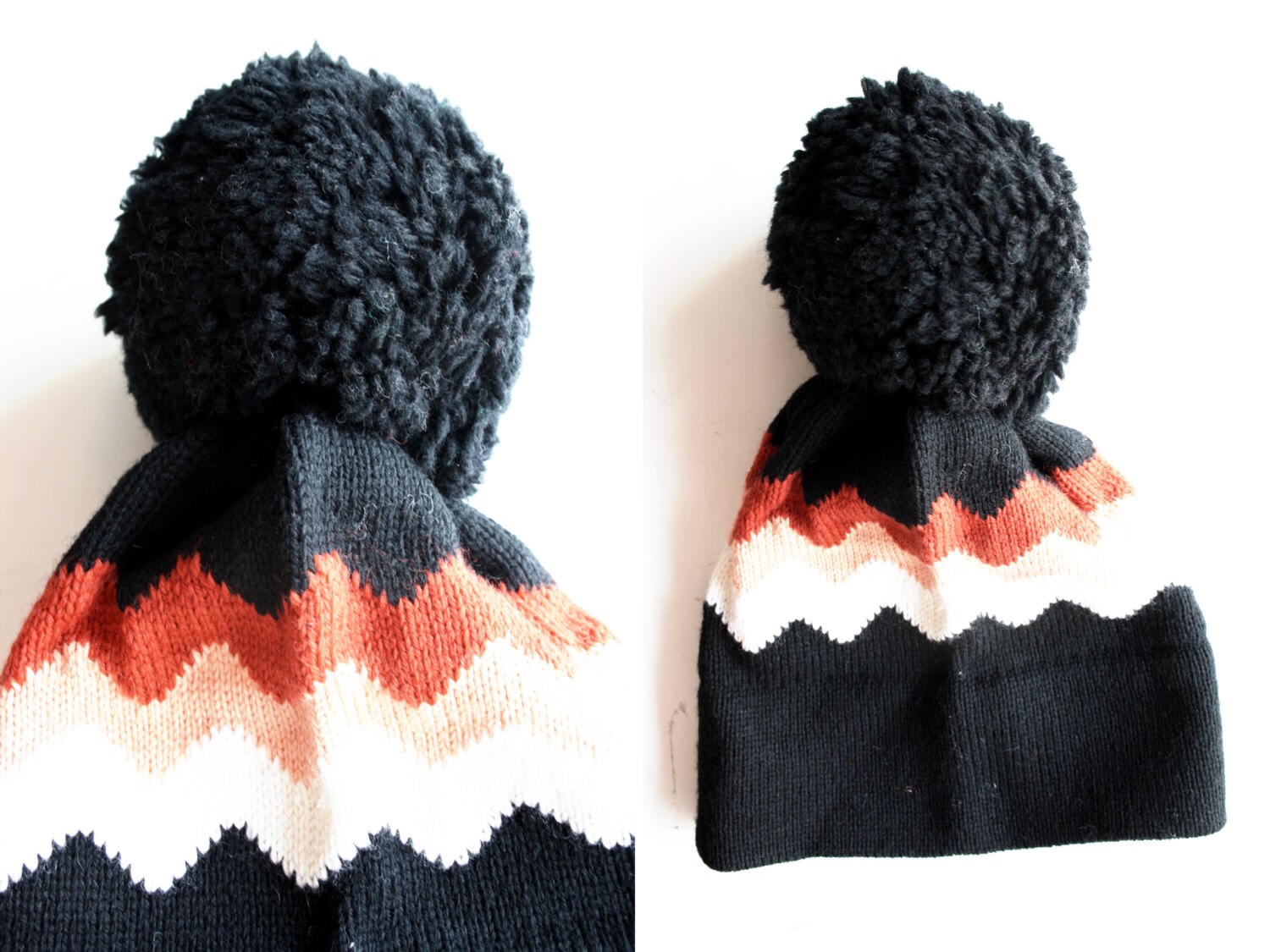Vintage Ski Wear Itchnomo by Swing West Oversize Pom Pom Stocking Cap ...