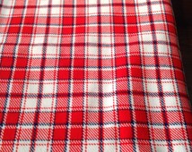 Popular items for plaid wool fabric on Etsy