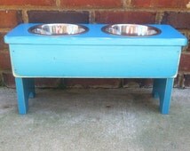 Unique rustic dog feeder related items | Etsy