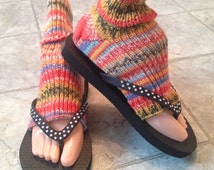 Pedi socks. Fold down top. No waiting to dry. Wear with flip flops.