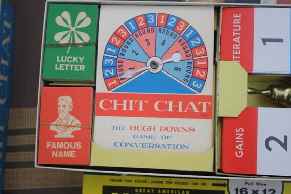 RESERVED FOR JOE Vintage Board Game Chit Chat the Hugh Downs