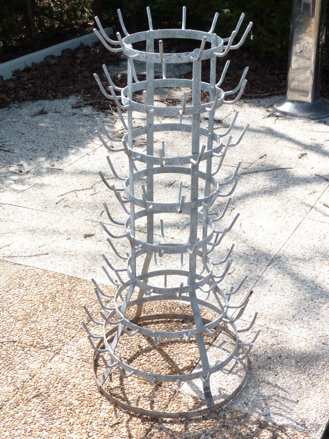Vintage French Bottle Rack – Bottle Drying Rack – 108 Bottles ...