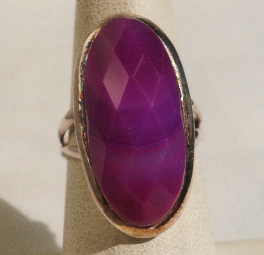 Sterling Silver Purple Stone Ring – Haute Juice