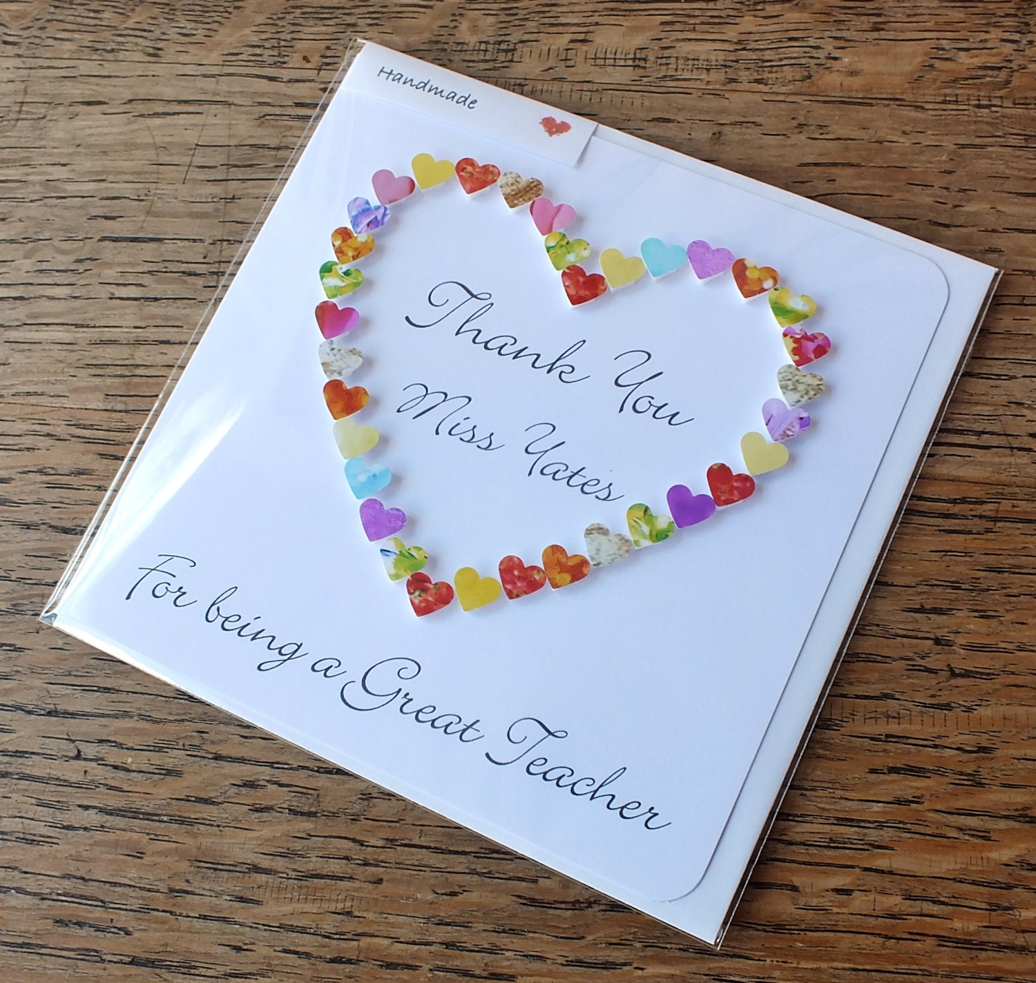 Thank You Teacher Card 'Thank You for Being a Great