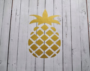 Pineapple wall decal | Etsy