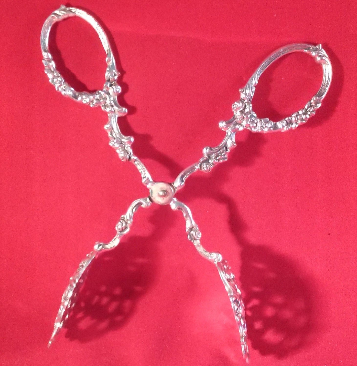 Silver Sterling Silver Ornate Serving Tongs – Haute Juice